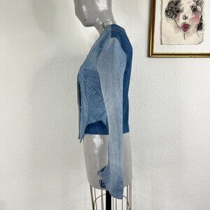 Awake | Jackets & Coats | Awake Mode Upcycled Denim Off Shoulder Top ...